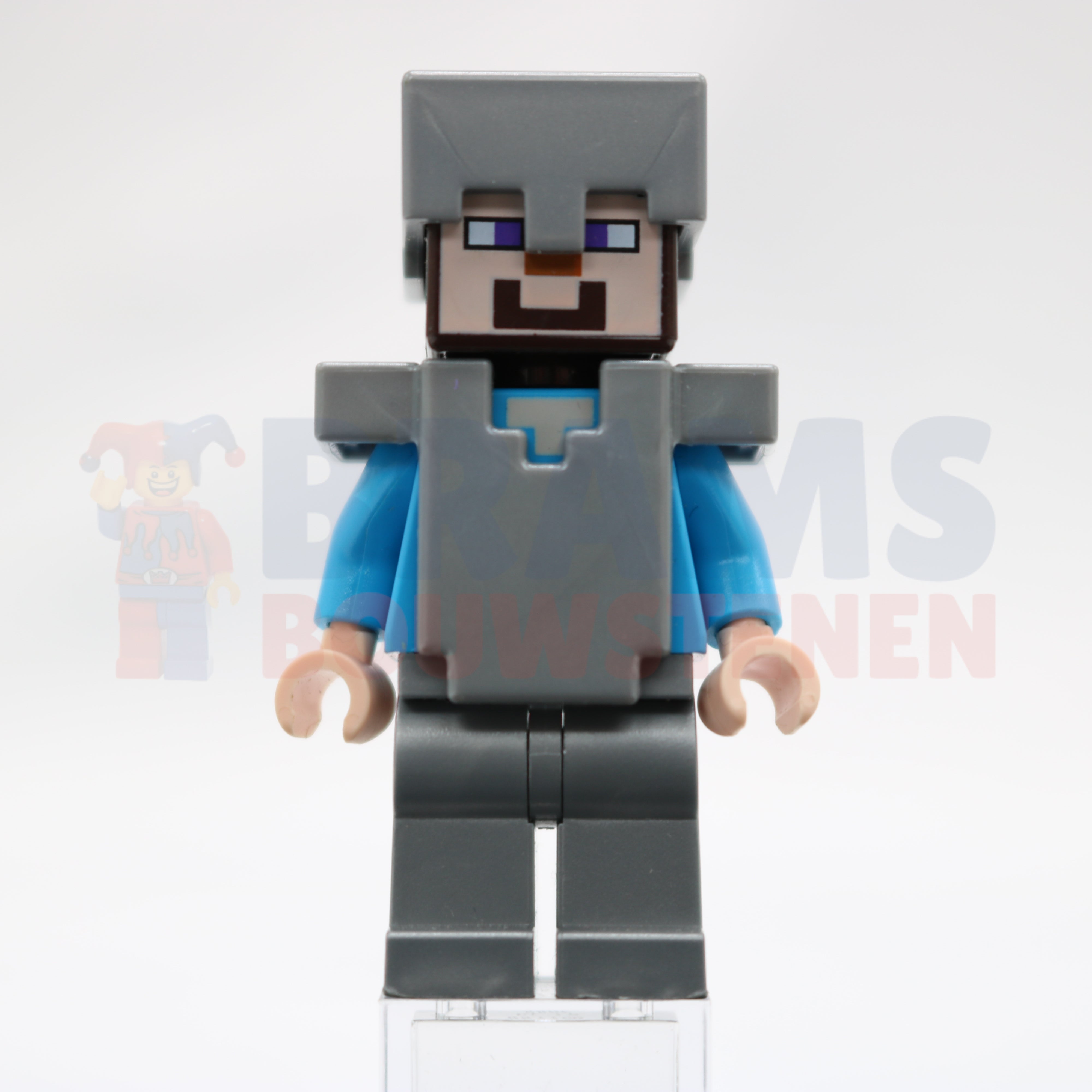 Minifig min053 - Steve - Flat Silver Legs, Helmet, and Armor – Brams ...